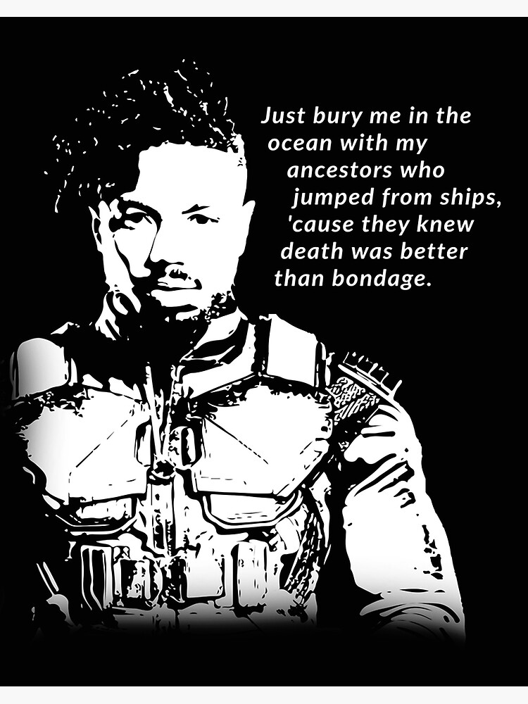 "Erik Killmonger begrabe mich denkwürdiges berühmtes Design" Fotodruck ...