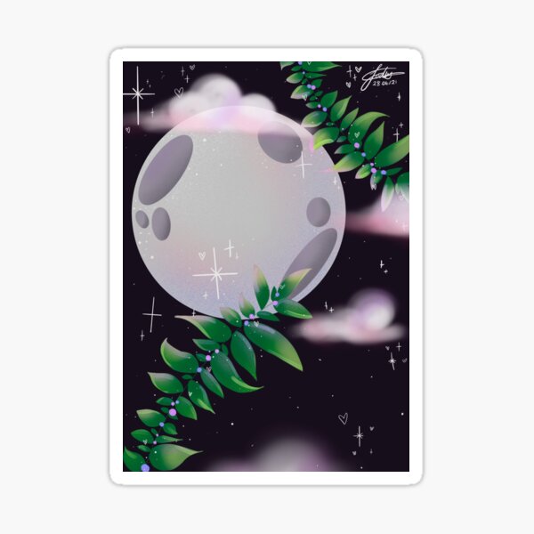 "magic moon " Sticker by horizonlily | Redbubble
