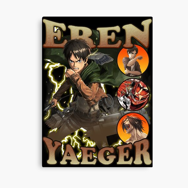 "ATTACK ON TITAN SHINGEKI NO KYOJIN EREN YAEGER BOOTLEG VOL. 1 " Canvas ...