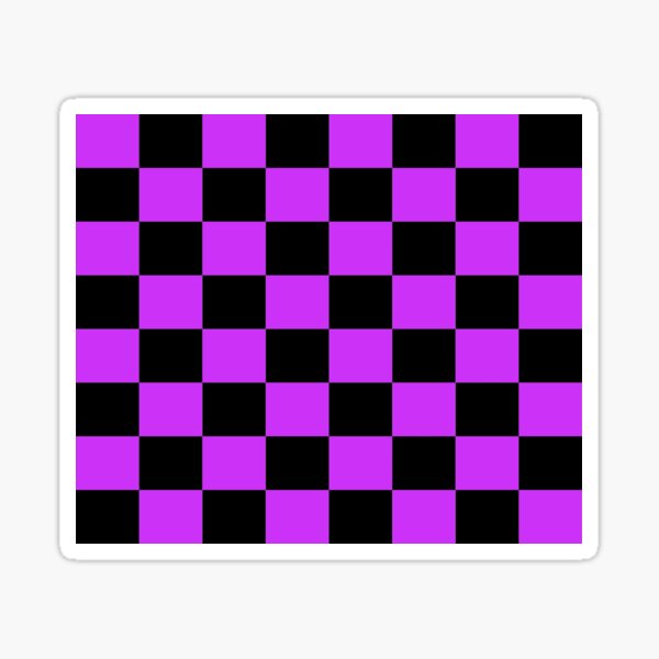 "Checkered Purple and Black Check" Sticker for Sale by deanworld ...