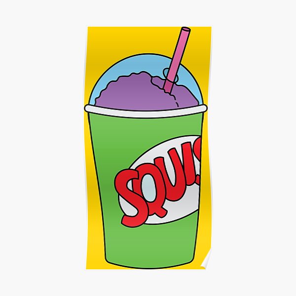 "Simpsons Squishee" Poster for Sale by Dantruongdesign | Redbubble