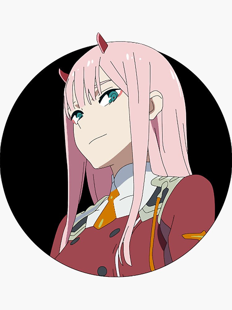 "zero two face " Sticker for Sale by Harlem191 | Redbubble