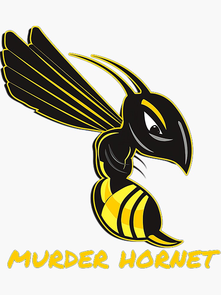 "Murder hornet" Sticker for Sale by HertaGreiner | Redbubble