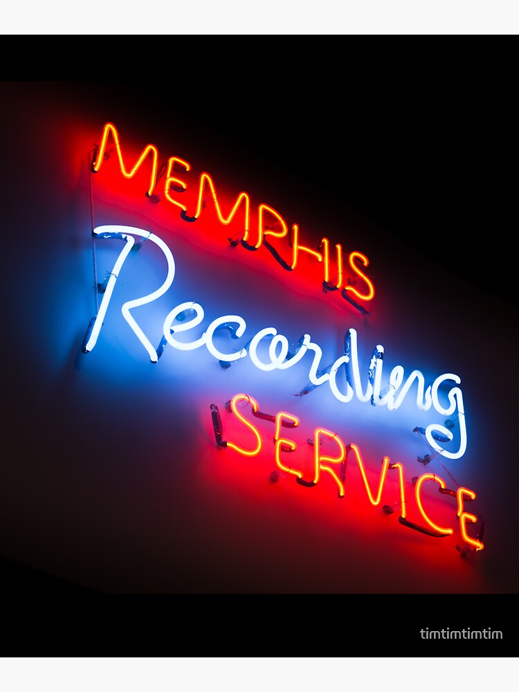 "Memphis Recording Service Sun Records Sam Phillips Elvis" Sticker by ...