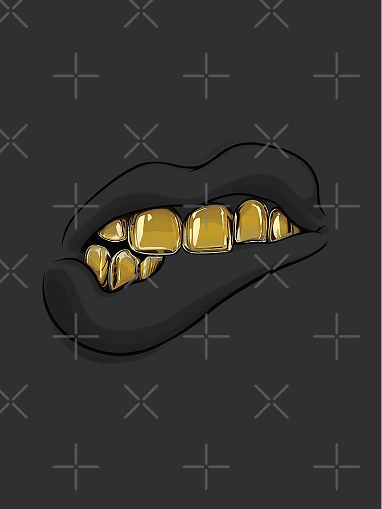 "Gold teeth, rapper, grills, teeth." Poster by KetyKa | Redbubble