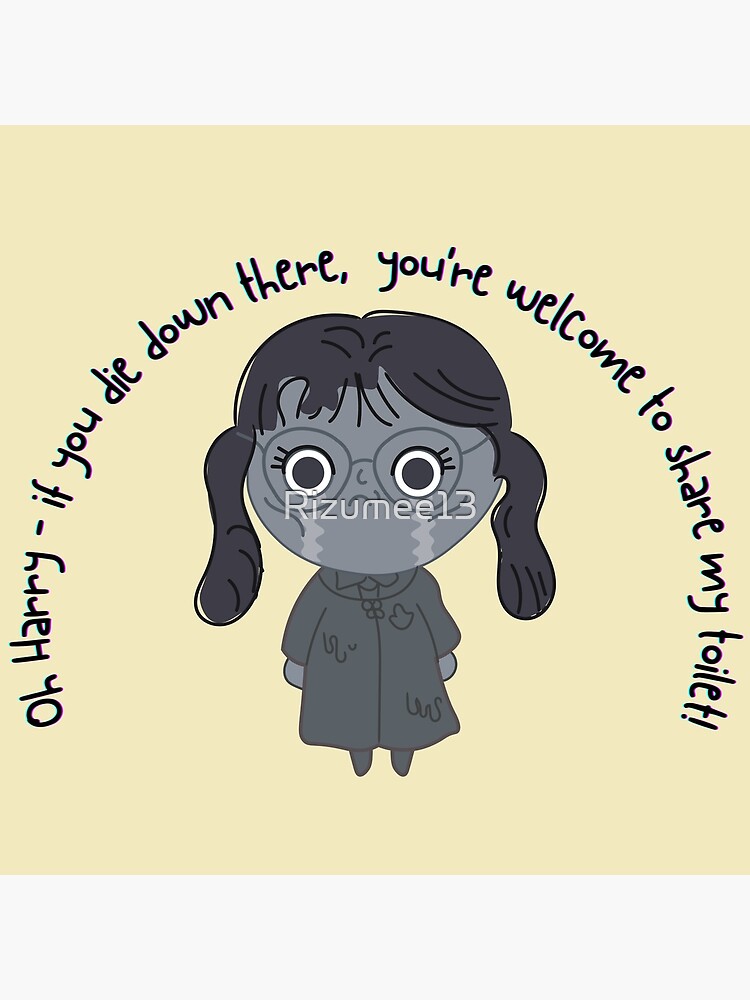 "Moaning Myrtle illustration" Poster for Sale by Rizumee13 | Redbubble