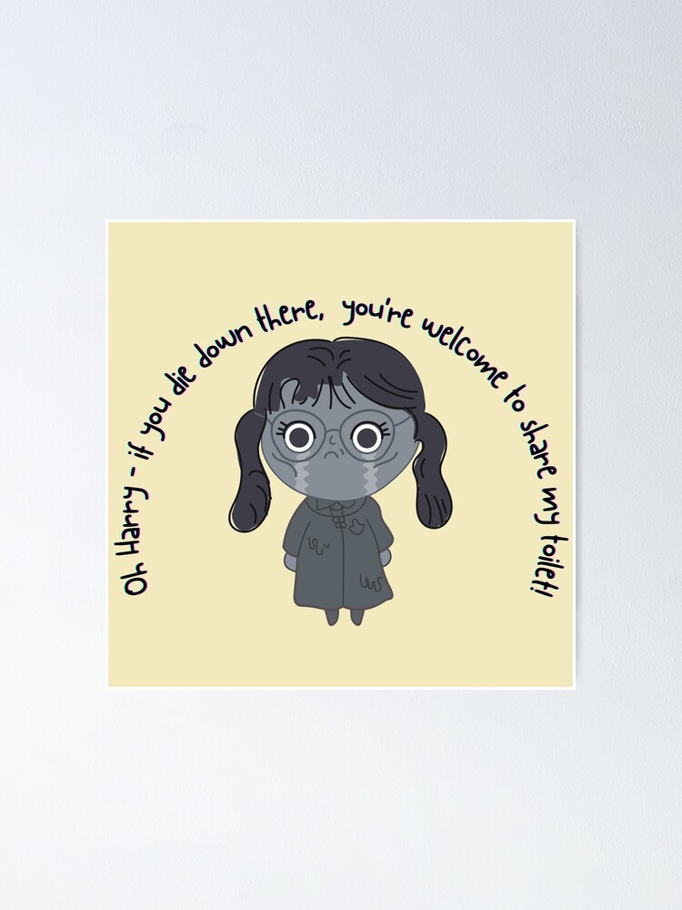 "Moaning Myrtle illustration" Poster for Sale by Rizumee13 | Redbubble