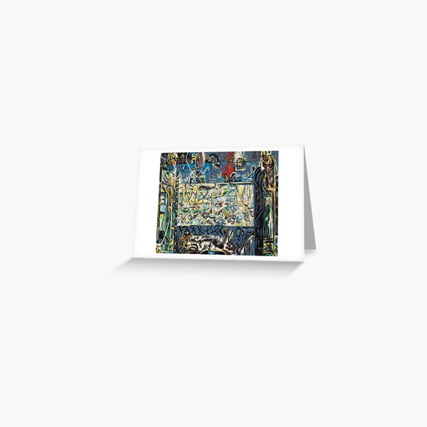 "Guardians of the Secret by Jackson Pollock" Greeting Card for Sale by ...