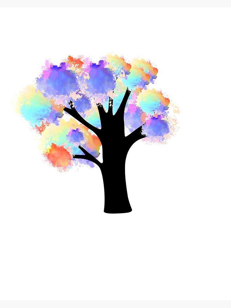 "colors splash tree." Poster by SSCollections20 | Redbubble
