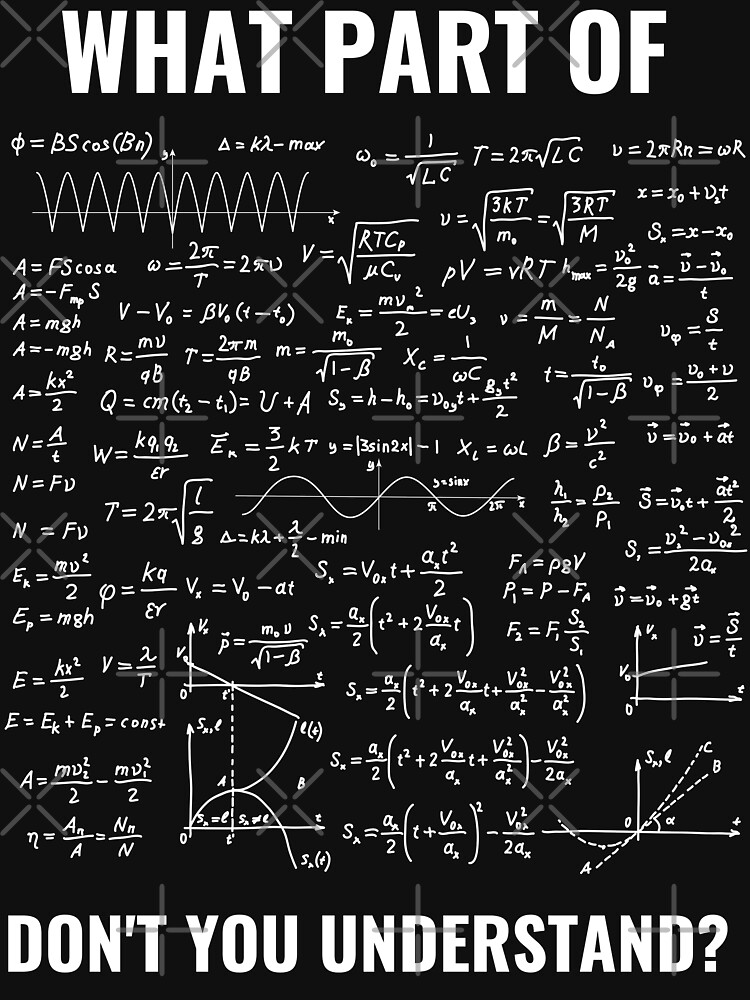 "What part of equation don't you understand" T-shirt for Sale by ...