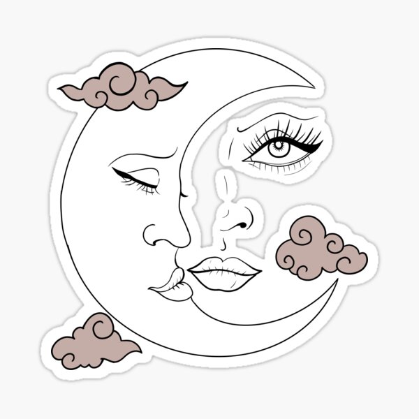 "Suraj and Chand" Sticker by Dil-k | Redbubble