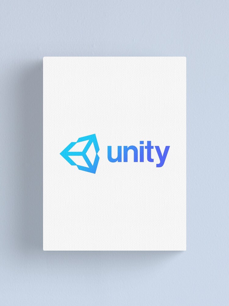 "Unity Game Engine Blue Logo" Canvas Print by JaroNT | Redbubble