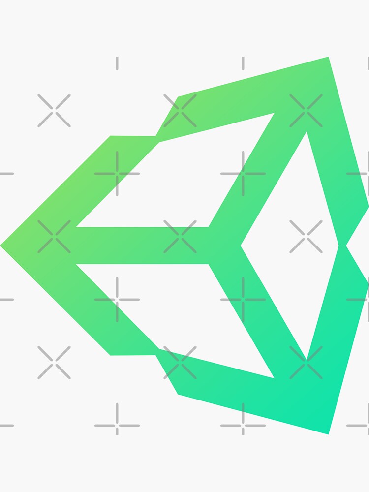 "Unity Game Engine Green Logo" Sticker for Sale by JaroNT | Redbubble