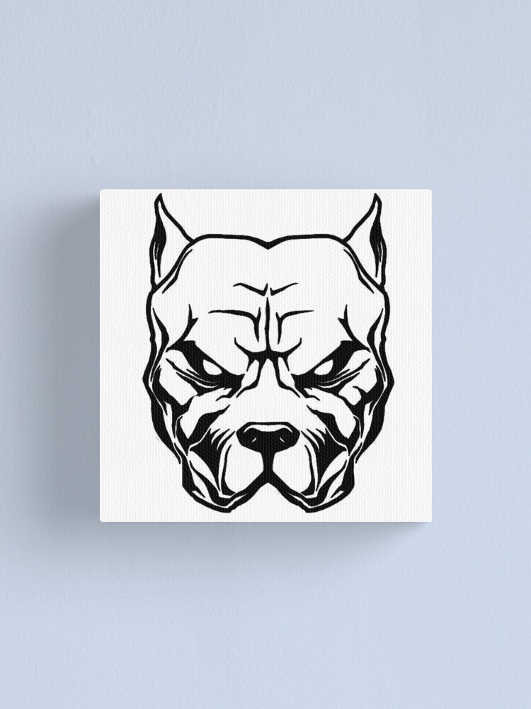 "American bully dog design" Canvas Print for Sale by LookLikeFashion ...