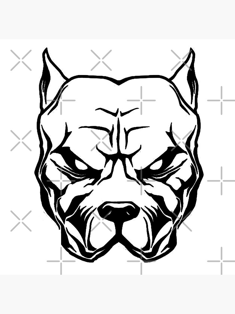 "American bully dog design" Poster for Sale by LookLikeFashion | Redbubble