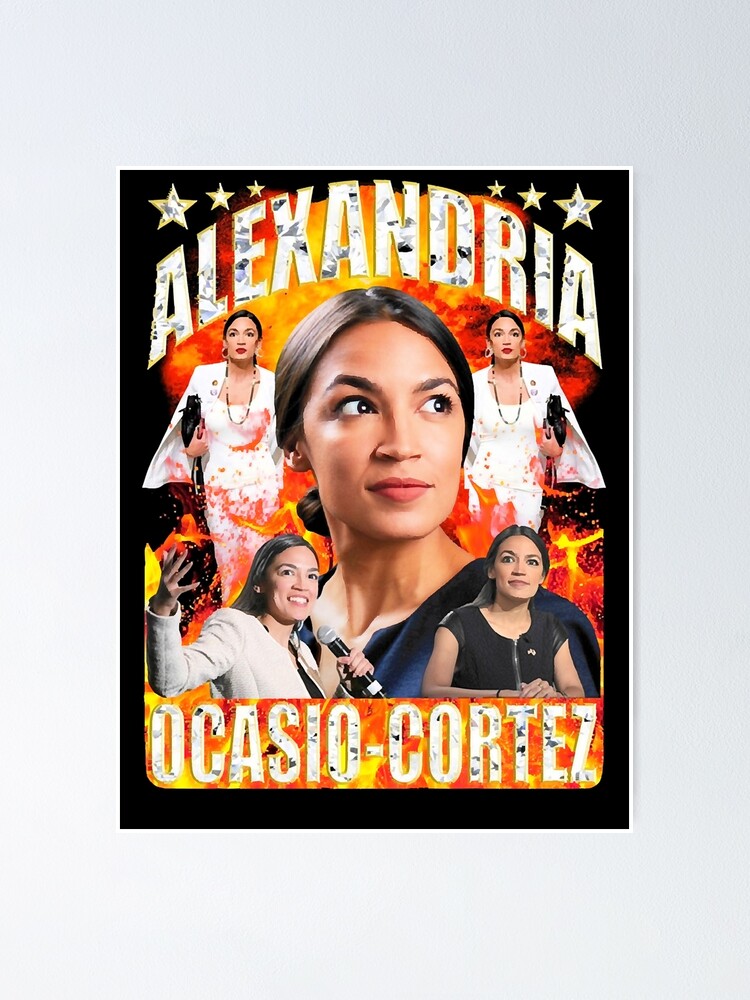 "Alexandria Ocasio-Cortez" Poster for Sale by COREYPILBEAM | Redbubble