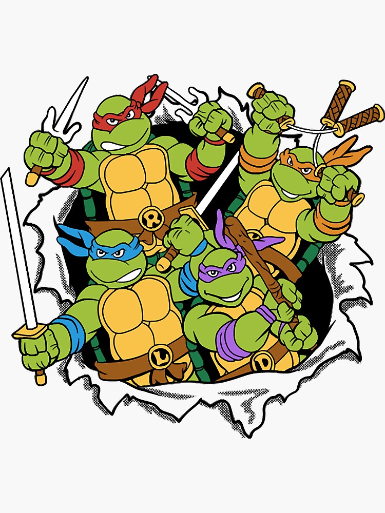 "TMNT Squad " Sticker for Sale by Broxterman | Redbubble