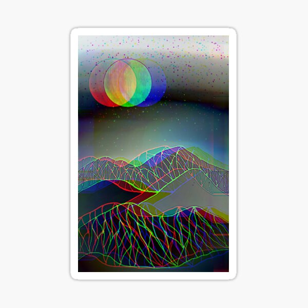 "Glitch " Sticker for Sale by Lalexie | Redbubble