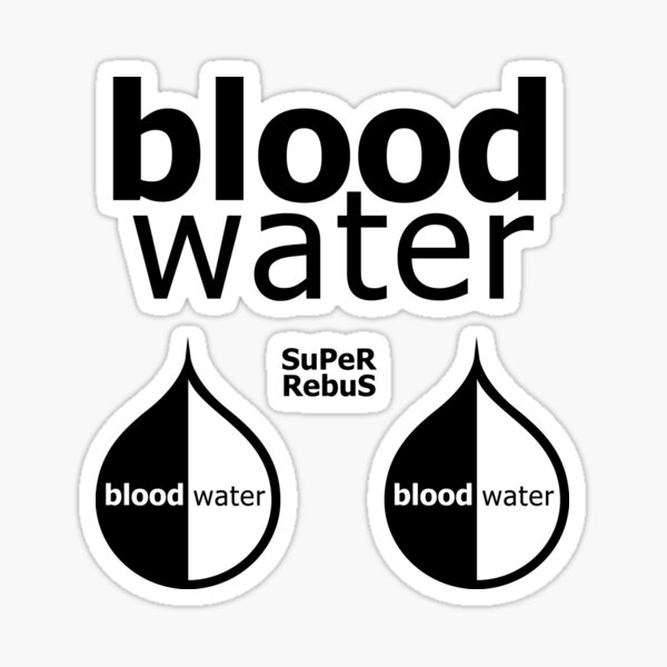 "Blood Is Thicker Than Water | Super Rebus | Brain Puzzle" Sticker for ...