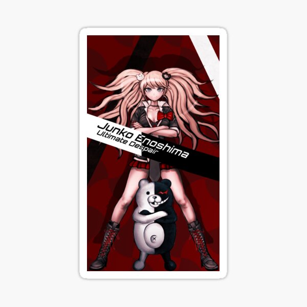 "Junko Enoshima" Sticker for Sale by Owlisn | Redbubble