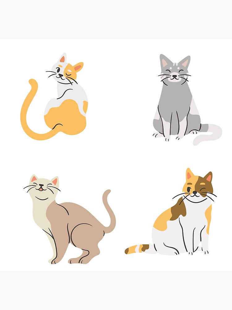 "one two three cat" Poster for Sale by tiddy-berry | Redbubble