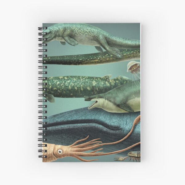 Largest Marine Animals Paleoart Spiral Notebook For Sale By Largest Marine Animals Paleoart Spiral Notebook For Sale By