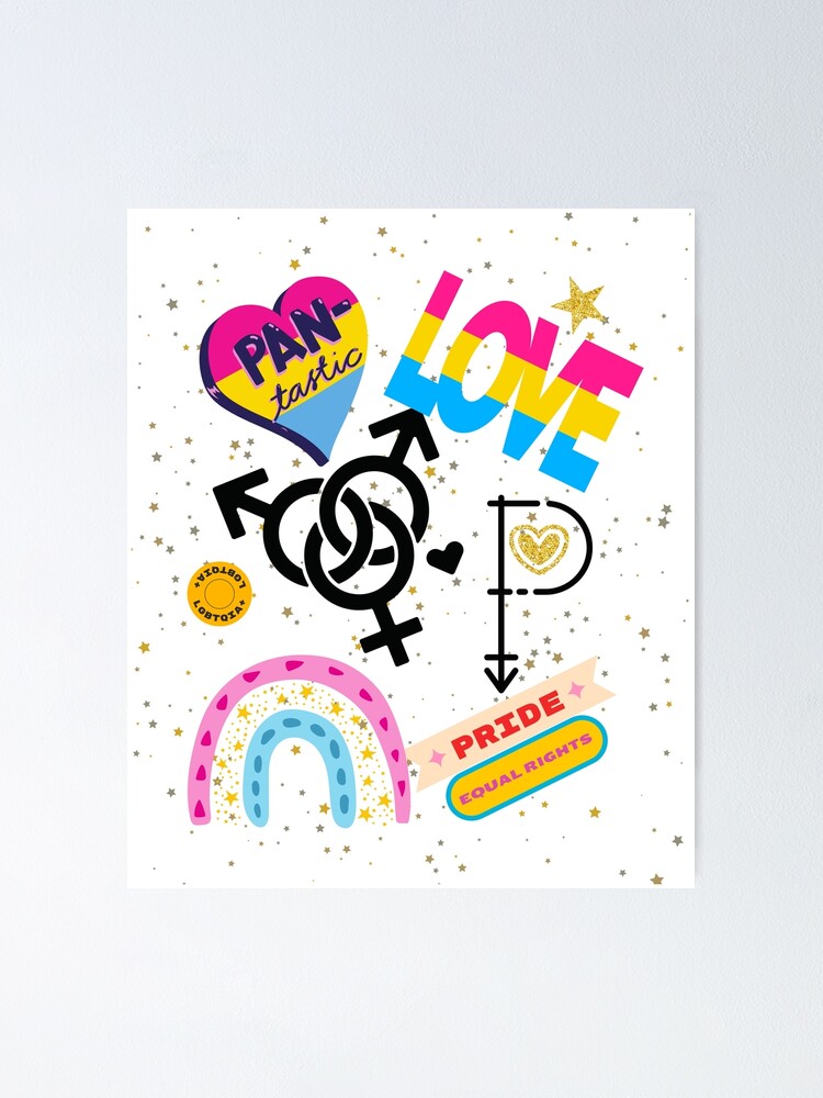 "LGBTQ Pansexual Artwork" Poster for Sale by BreezeLouise | Redbubble