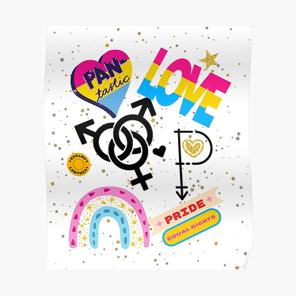 "LGBTQ Pansexual Artwork" Poster for Sale by BreezeLouise | Redbubble
