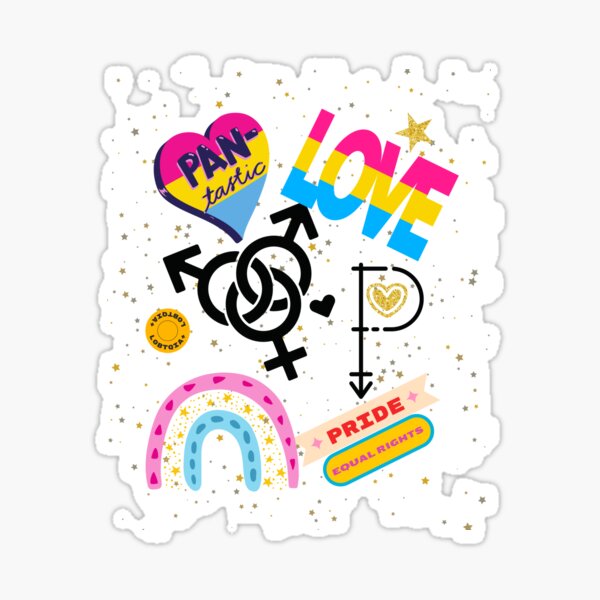 "LGBTQ Pansexual Artwork" Sticker for Sale by BreezeLouise | Redbubble