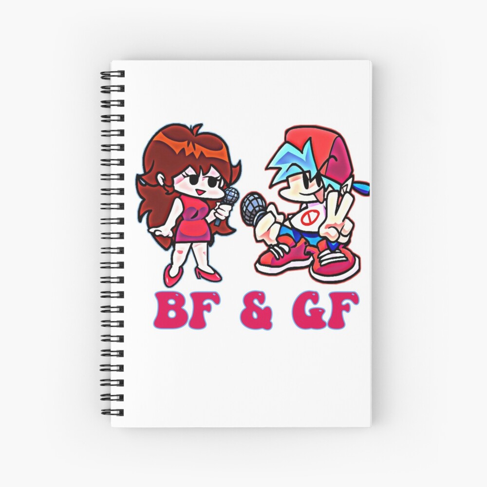 "Fnf boyfriend x girlfriend Friday Night Funkin" Spiral Notebook for ...