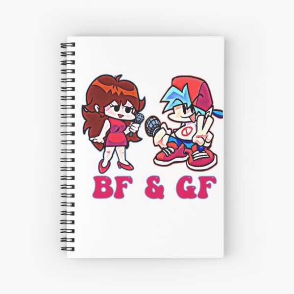 "Fnf boyfriend x girlfriend Friday Night Funkin" Spiral Notebook for ...