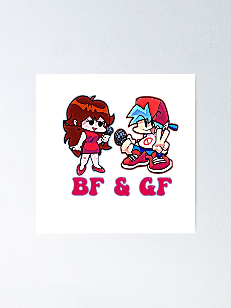 "Fnf boyfriend x girlfriend Friday Night Funkin" Poster for Sale by ...