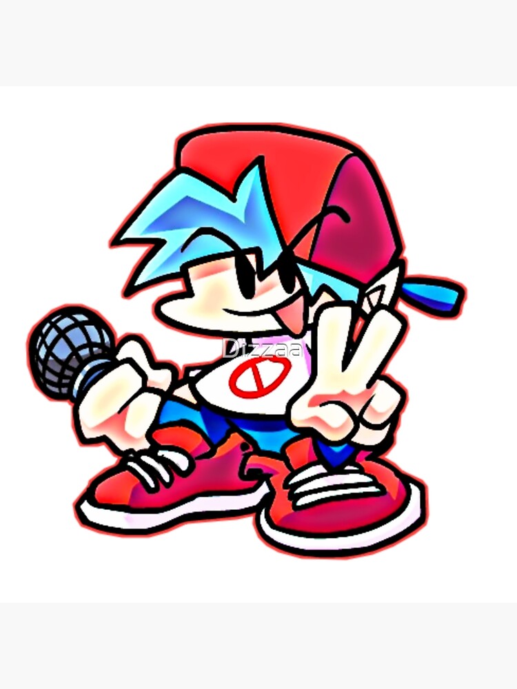"Fnf boyfriend Friday Night Funkin" Poster by Dizzaa | Redbubble