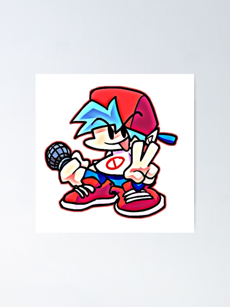 "Fnf boyfriend Friday Night Funkin" Poster by Dizzaa | Redbubble