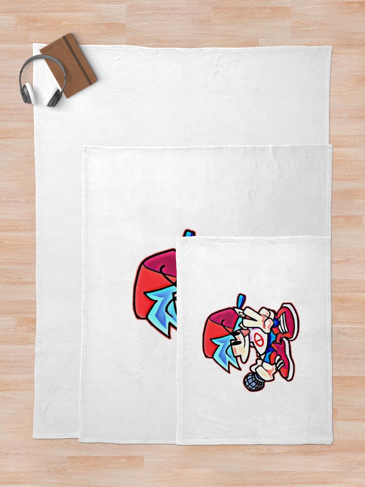 "Fnf boyfriend Friday Night Funkin" Throw Blanket by Dizzaa | Redbubble