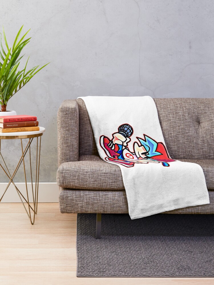 "Fnf boyfriend Friday Night Funkin" Throw Blanket by Dizzaa | Redbubble