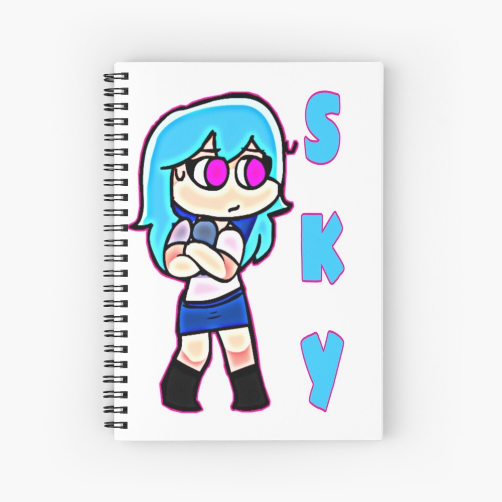 "Fnf sky Friday Night Funkin" Spiral Notebook by Dizzaa | Redbubble