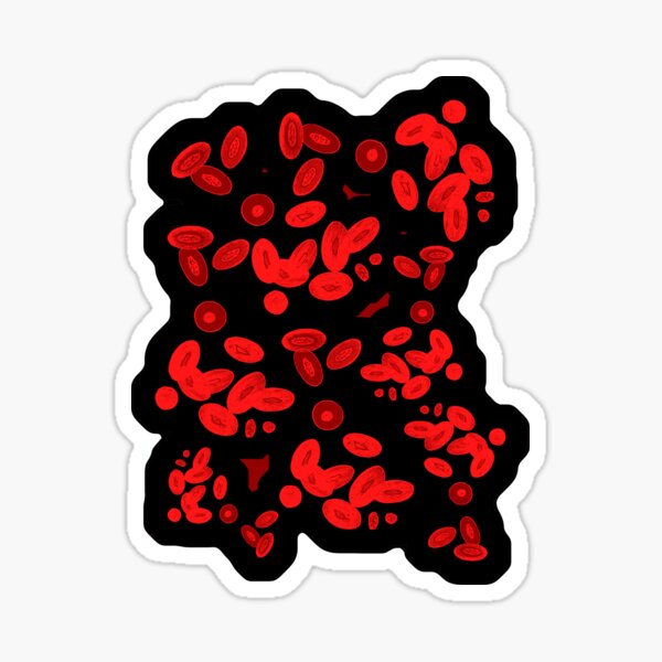"ORGANical - Red Blood Cells" Sticker for Sale by tjwdraws | Redbubble