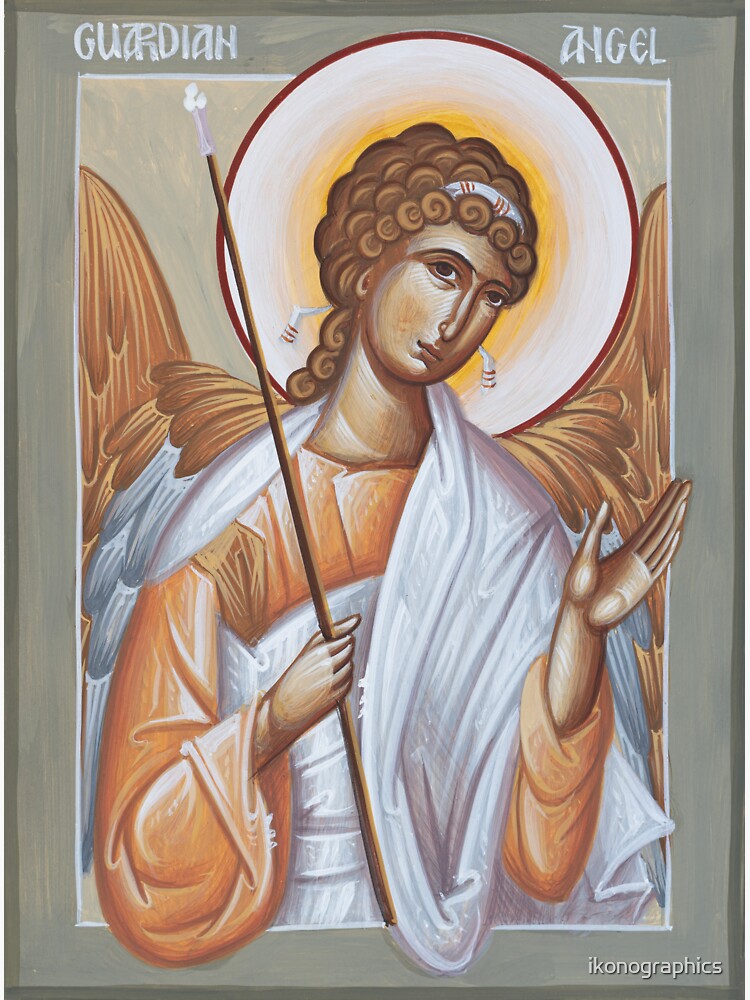 "Guardian Angel" Sticker for Sale by ikonographics | Redbubble