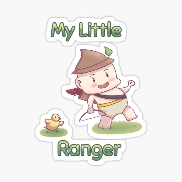 "My Little Ranger" Sticker for Sale by Geek-Babies | Redbubble