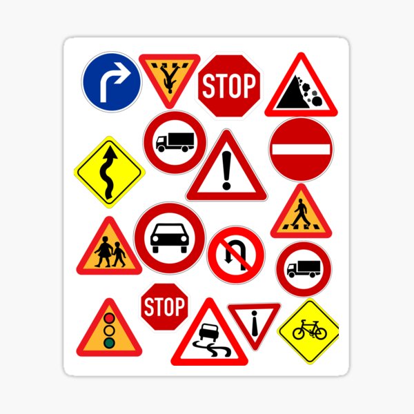 "Road signs" Sticker for Sale by CCRR7 | Redbubble