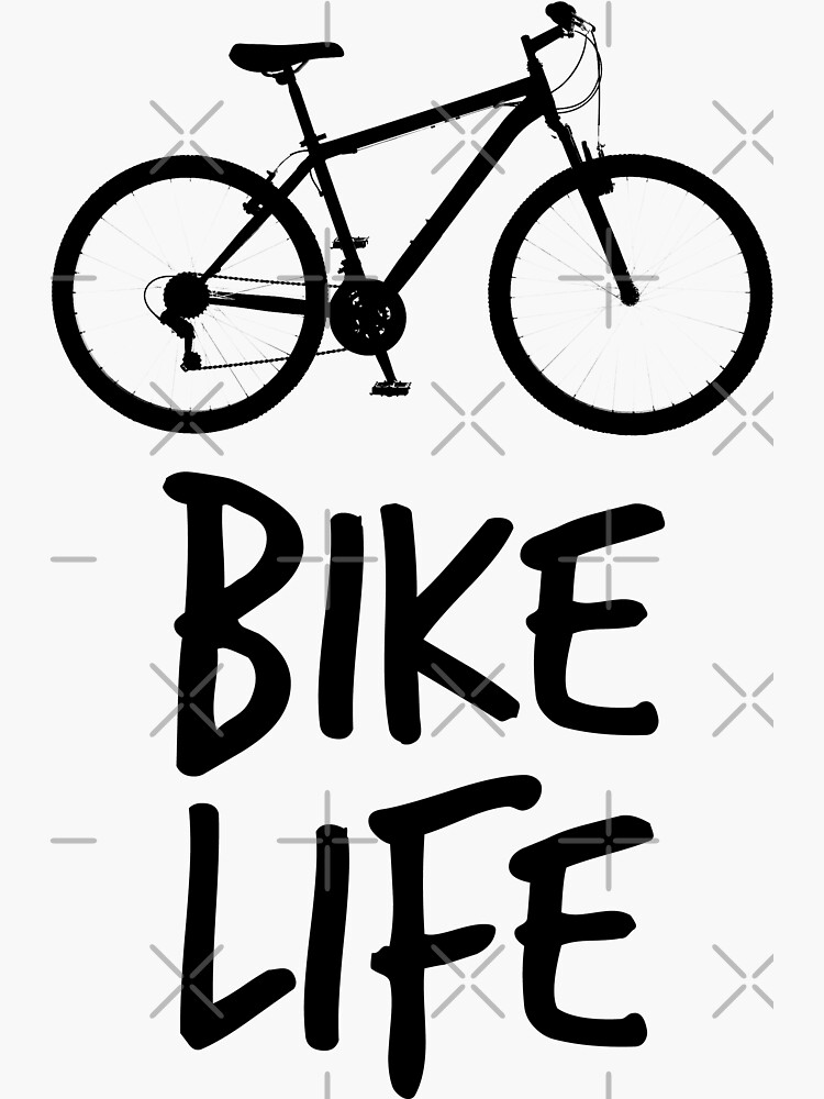 "BIKE LIFE" Sticker for Sale by Jailboticus | Redbubble