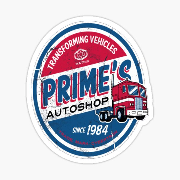 "Prime's Garage" Sticker for Sale by kdpearce1 | Redbubble