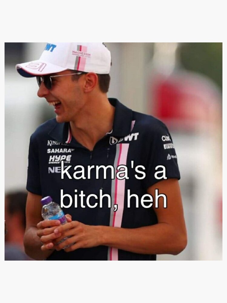 Pegatina «Esteban Ocon Fórmula Uno Reacción Meme» de formula1memes ...