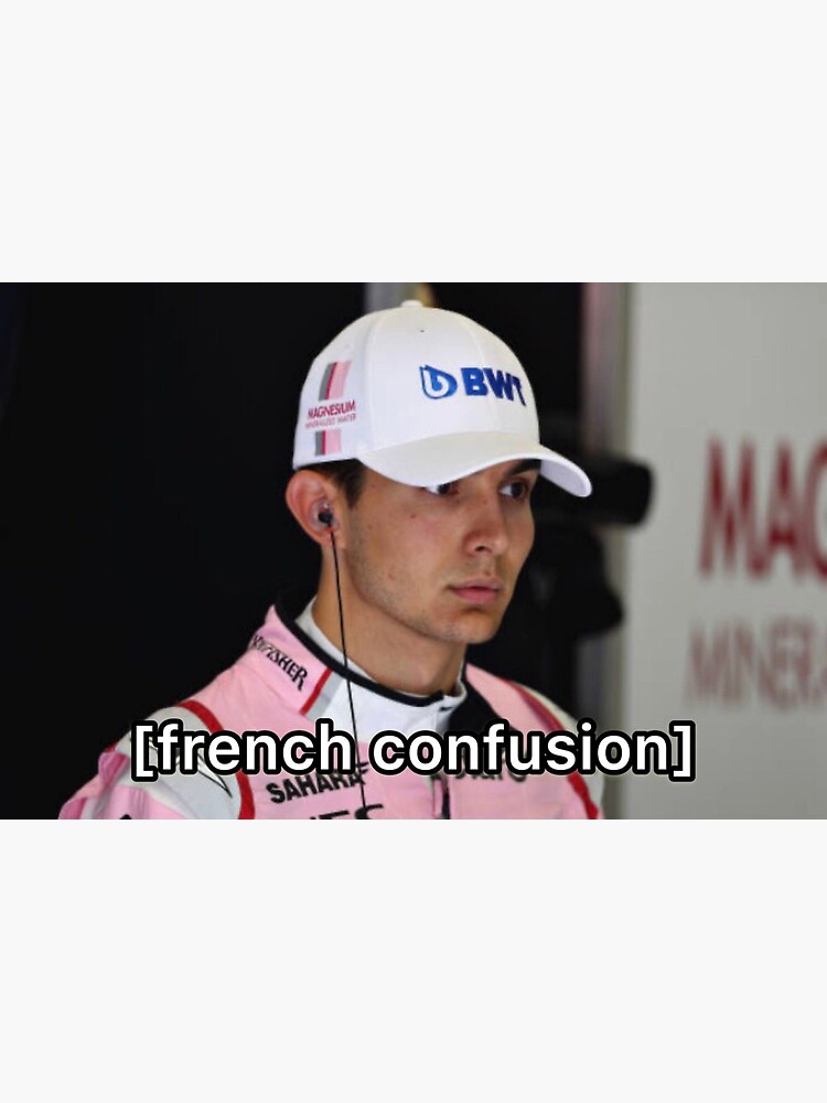 "Esteban Ocon Formula One Reaction Meme" Sticker by formula1memes ...