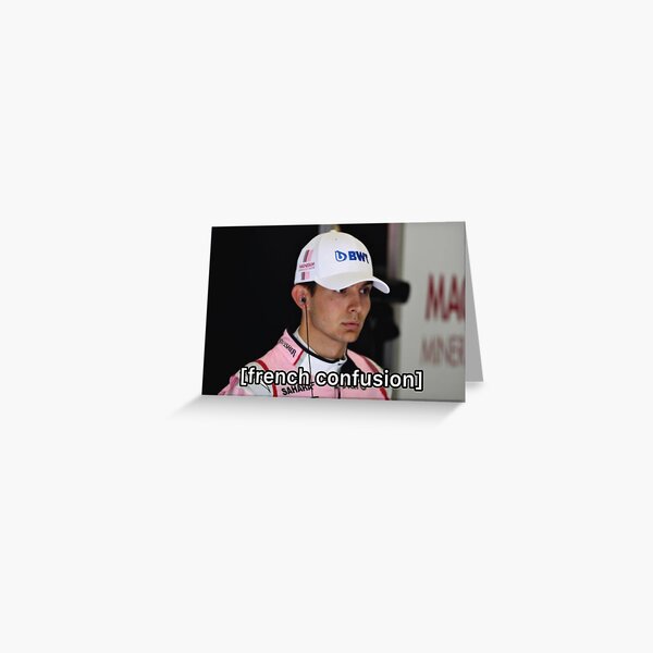 "Esteban Ocon Formula One Reaction Meme" Greeting Card by formula1memes ...
