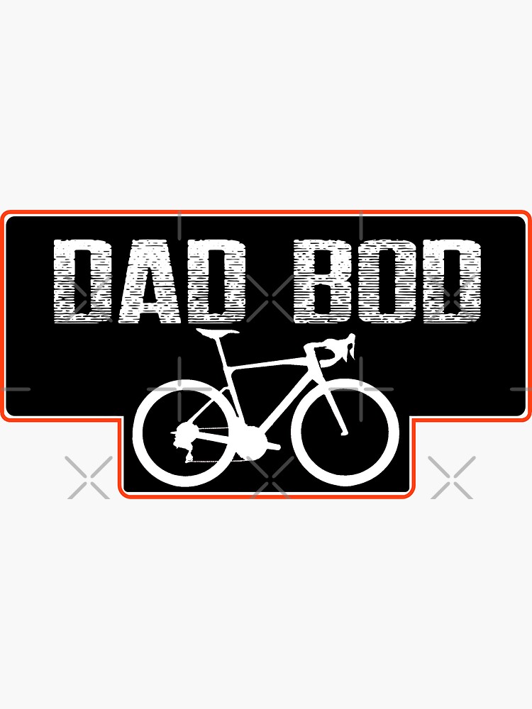 "Dad bod" Sticker for Sale by lazerwhirl | Redbubble