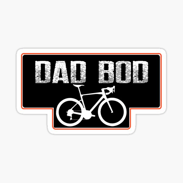"Dad bod" Sticker for Sale by lazerwhirl | Redbubble
