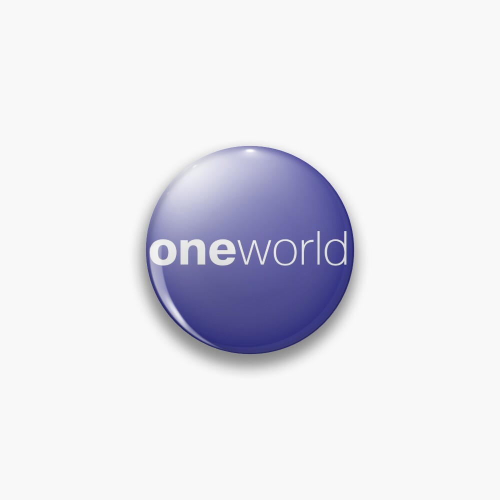 "Oneworld Logo" Pin for Sale by Monoplayz | Redbubble