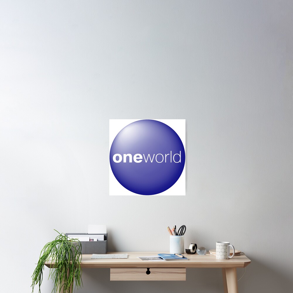 "Oneworld Logo" Poster for Sale by Monoplayz | Redbubble